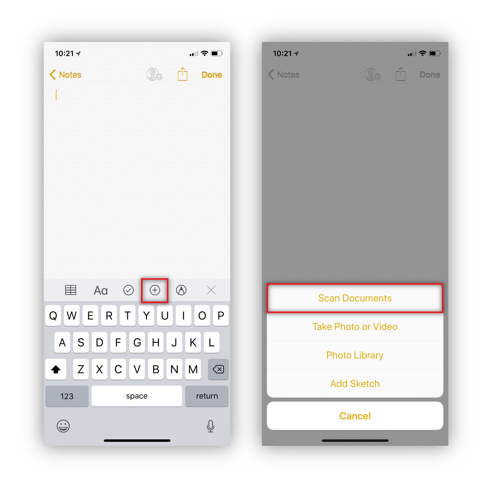 How To Scan A Document Using Notes On IOS How To Scan A Document Using Notes On IOS